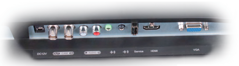 Ipure MVP Moniteur video surveillance BNC avec vitre de protection